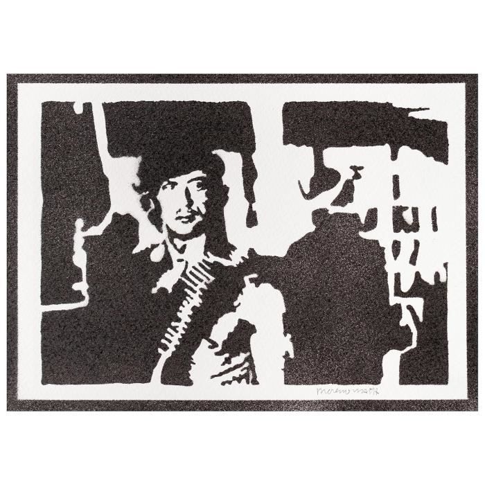 Authentique Graffiti Fait A La Main Rambo Film Poster Affiche Handmade ...