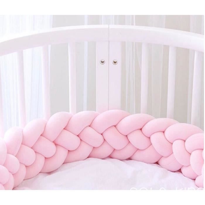 Tour de Lit 2.2M Bébé Coussin Serpent Velours Berceau Pare-chocs Tressé ...