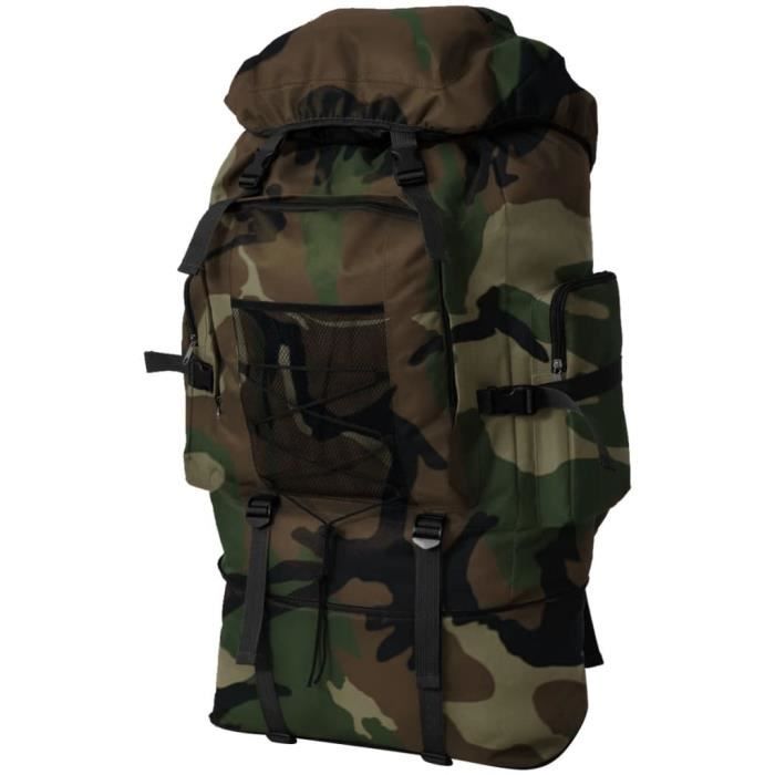 XIO Sac à dos en style d'armée XXL 100 L Camouflage 112259 - Cdiscount ...