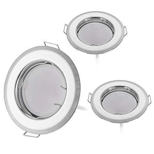 Hcfei Lot 3 Spots Led Encastrable Plafond Diametre 55mm 3w 220v Blanc