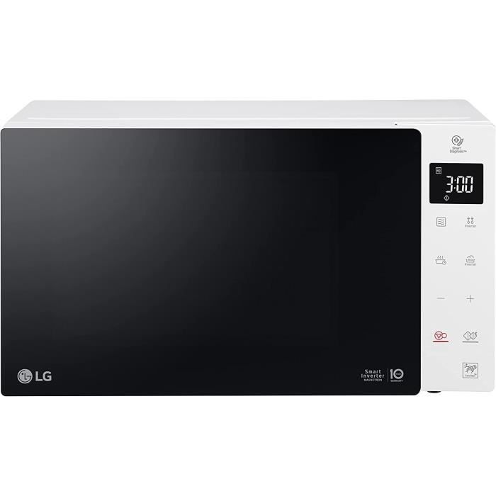 LG MS 23 NECBW Sur toute la gamme Micro-ondes uniquement 23 L 1000 W Noir, Blanc [Classe ...