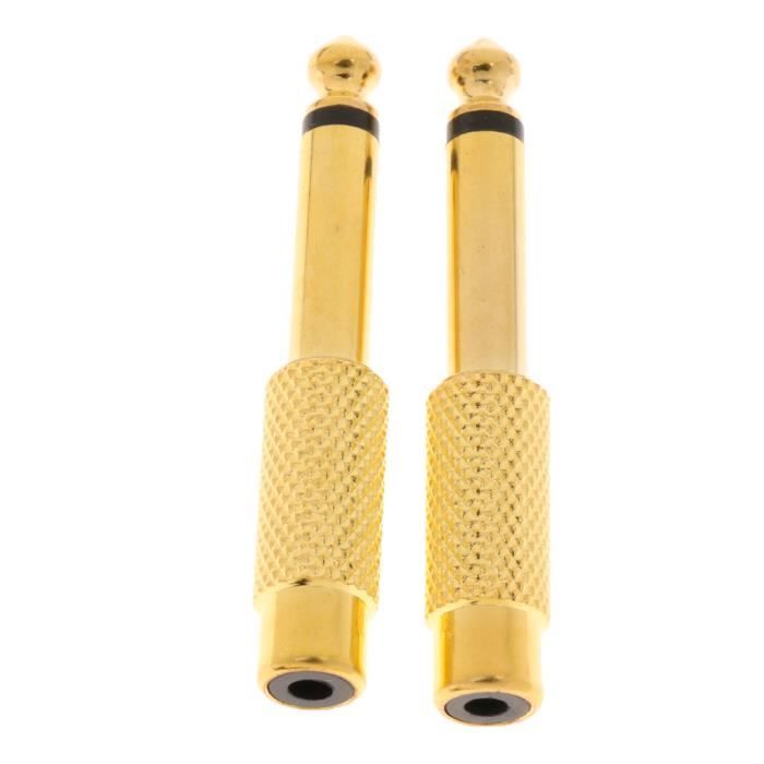 CABLE POUR INSTRUMENT - JACK POUR INSTRUMENT Adaptateur audio 2 pièces ...