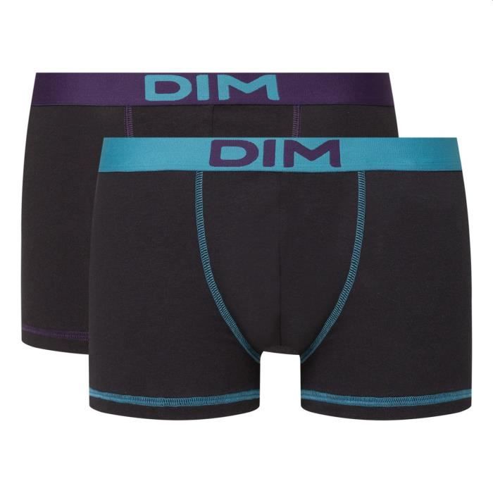 Boxers Homme - DIM - Mix & Colors - Lot de 2 en coton - Ceinture en ...