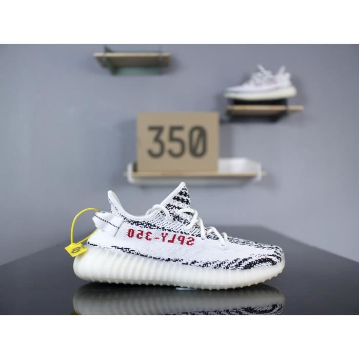 YEEZYY BOOST 350 V2 BASKET ADIDDAS White Zebra CP9654 Femme Homme Sy1 ...