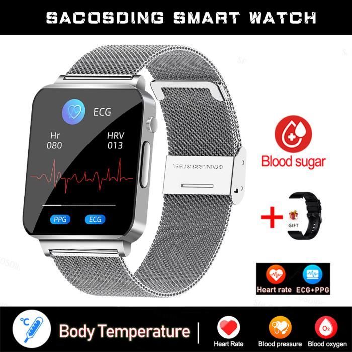 RUMOCOVO® Montre connectée ECG PPG avec moniteur de rythme cardiaque et ...