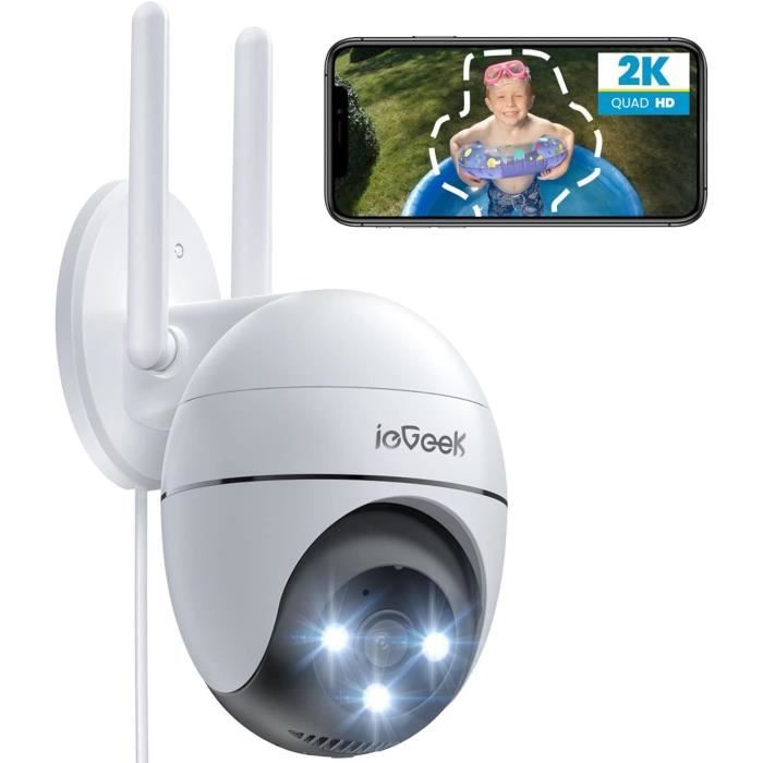 2K Caméra De Surveillance Wifi Extérieur Avec Électrique[J247 ...