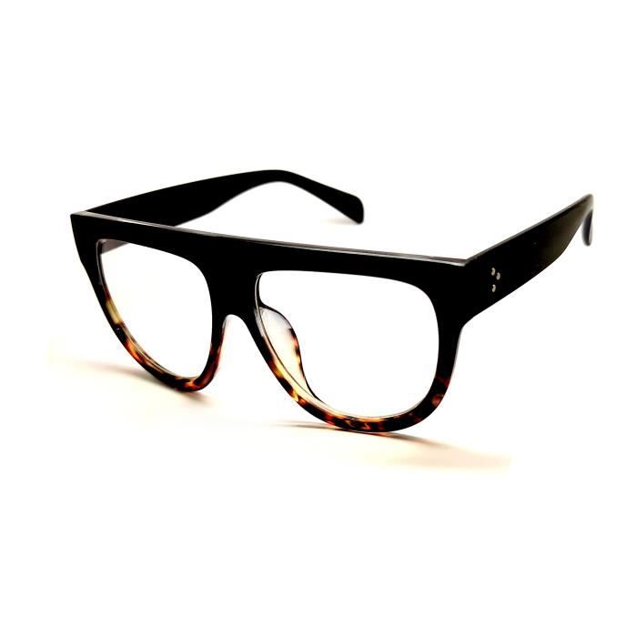 Lunettes de Vue Kim Masque Noir Cécile Femme Verres Larges XL ...