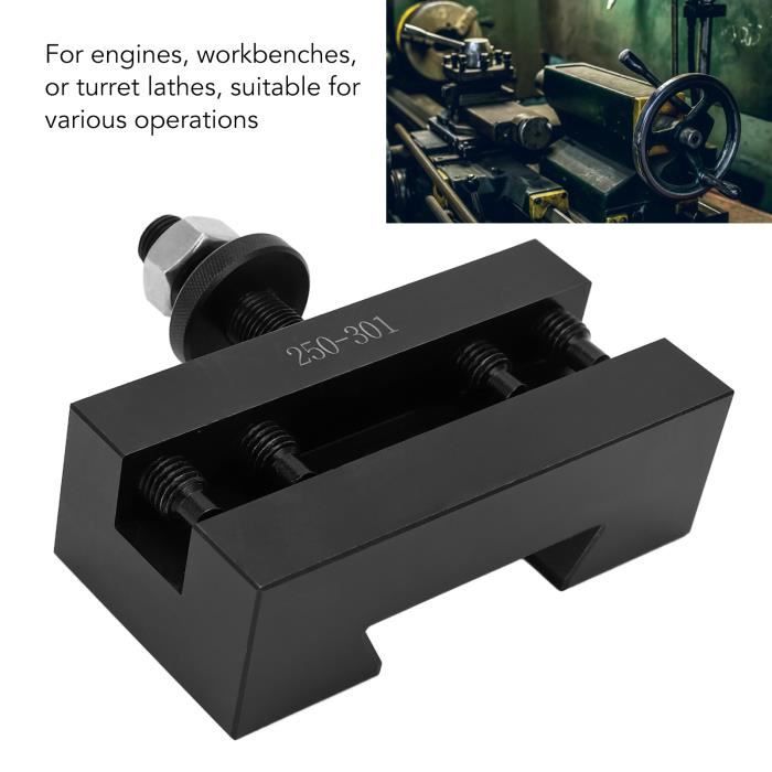 Support de poteau d’outil Porte-outil à Changement Rapide en Acier à ...