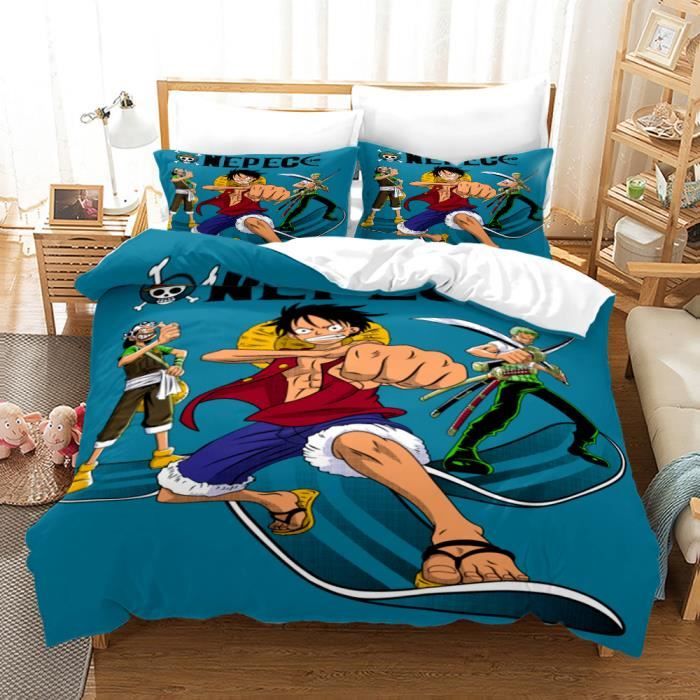 One Piece Luffy Animé Literie Parure de lit Taille 240*260cm Manga ...