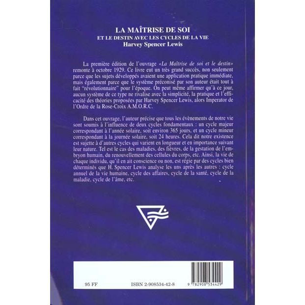 LA MAITRISE DE SOI ET LE DESTIN AVEC LES CYCLES DE - Cdiscount