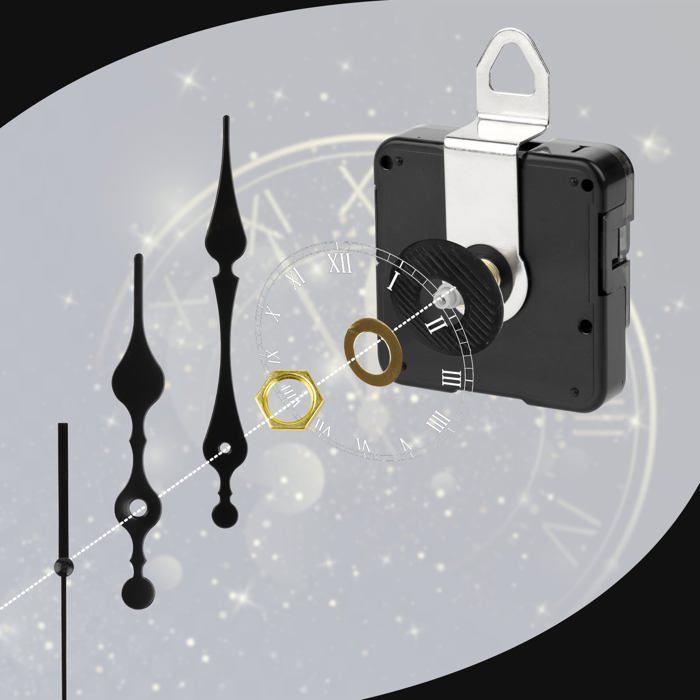 Mécanisme Horloge Murale Quartz Silencieux, Kit Mouvement d’Horloge ...
