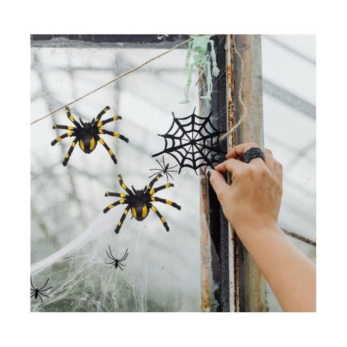 Araignées en Plastique - Halloween - 5 pièces/Ensemble - Farce réaliste ...