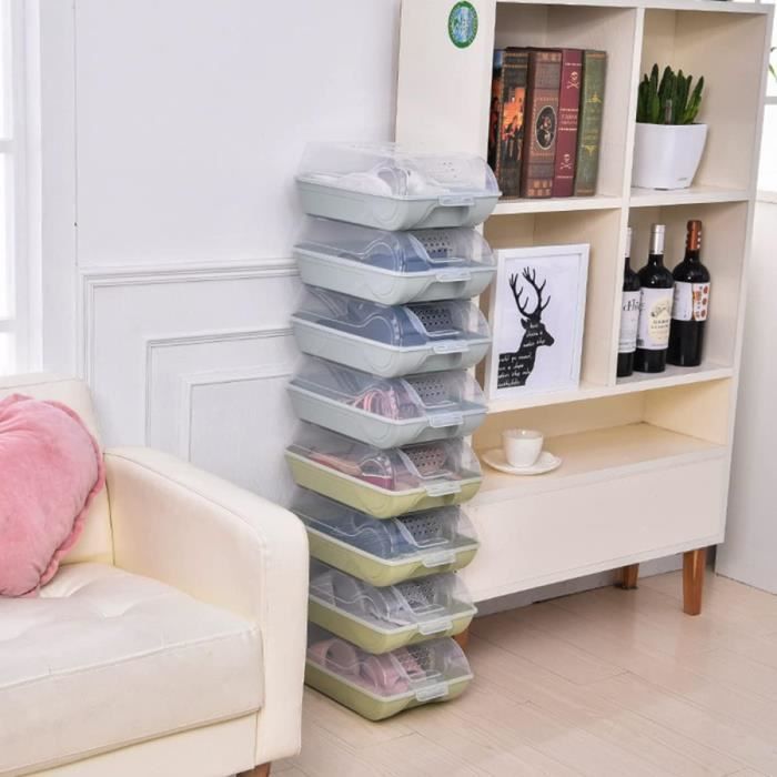 1 Boîte Caisse Rangement Plastique Caisse De Rangement Coffre De ...