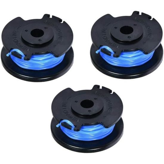 Lot de 3 bobines de fil de rechange pour coupe-bordures Greenworks - 0,2 cm - 4,9 m[1215 ...