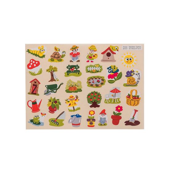 Gommettes - Jardin - Pour enfant - 360 stickers - Repositionnable ...