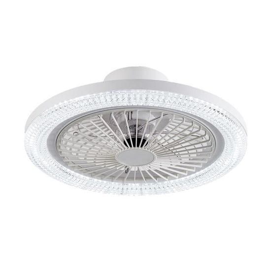 ELIFUZHG Ventilateur lampe Plafonnier à LED, Fan plafonnier avec ...