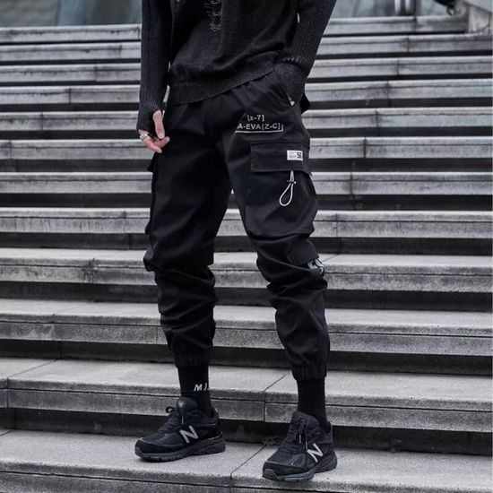 Tenue professionnelle,Pantalon Cargo Hip Hop pour hommes,Harajuku,Harem,jogging,survêtement ...