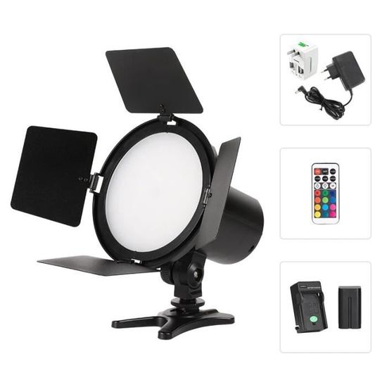 Panneau lumineux LED RGB pour photographie et vidéo,Kit de lampes pour ...