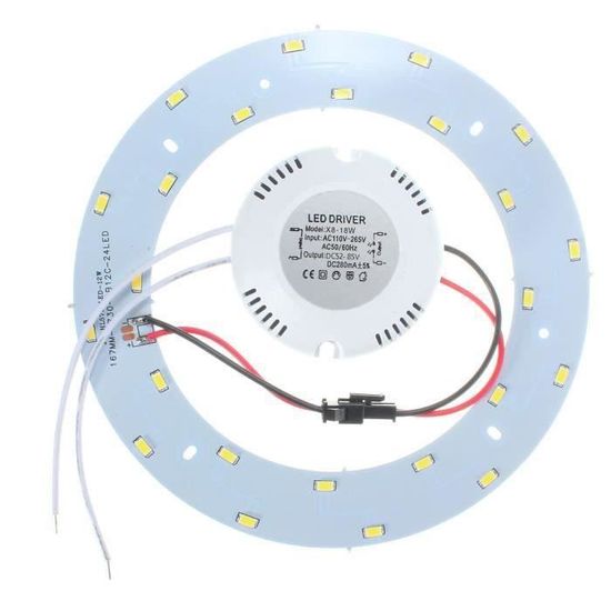 12w 1320lm plafonnier led panneau module remplacement circulaire ...