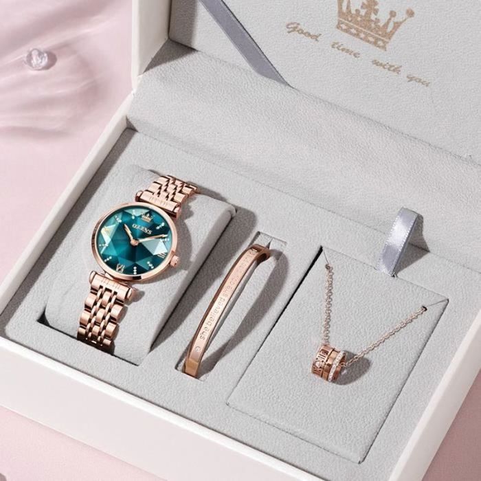 SHARPHY Coffret montre femme + bracelet + collier - 2022 nouveau ...