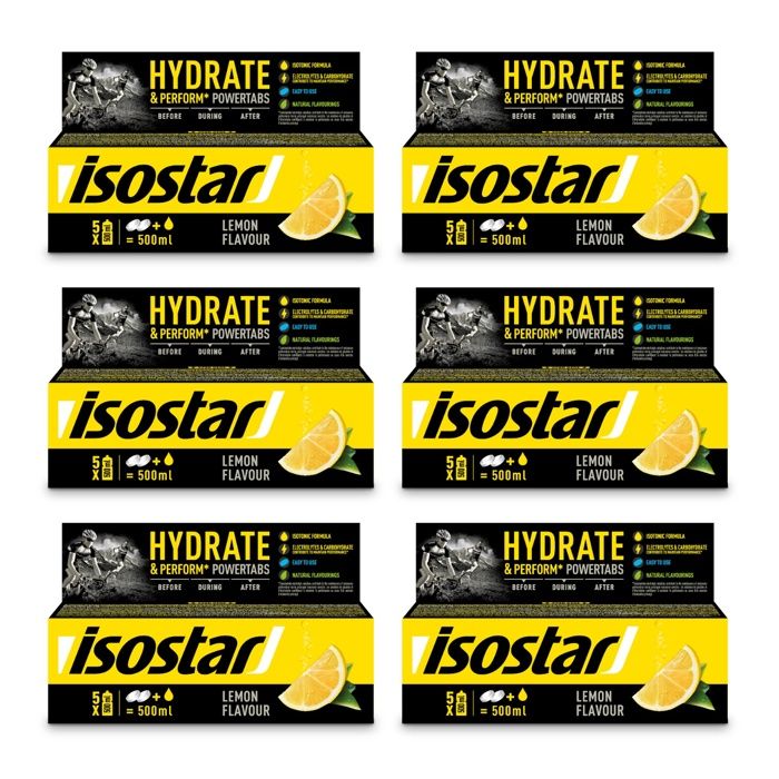 Boisson isotonique ISOSTAR Powertabs, Saveur Citron, Boisson Isotonique ...