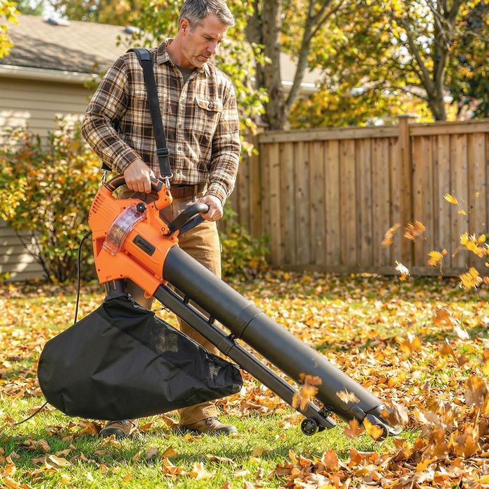 Aspirateur-souffleur de feuilles filaire 3000w 3-en-1 avec fonction ...