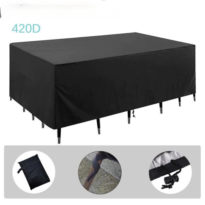 Housse de table de jardin(250*210*90cm)- Lxlxh Housse de meubles de ...