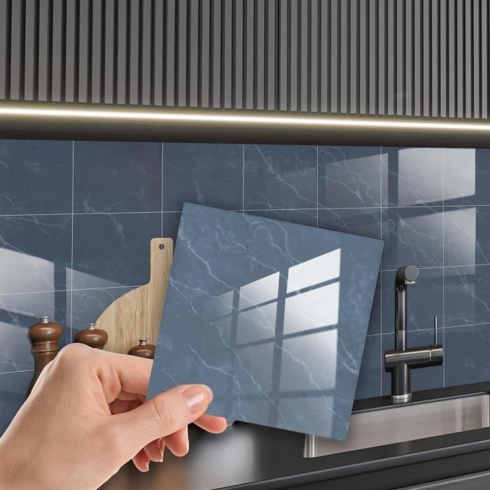 Stickers Carrelage Credence Adhesive Adhesif Carrelage Cuisine 15X15 Cm ...