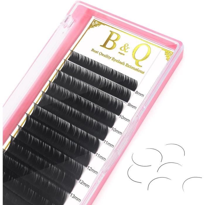 Extension Cils D-0.07-14 Cils a Cils Extension Soie Cils Volume Russe 0 ...