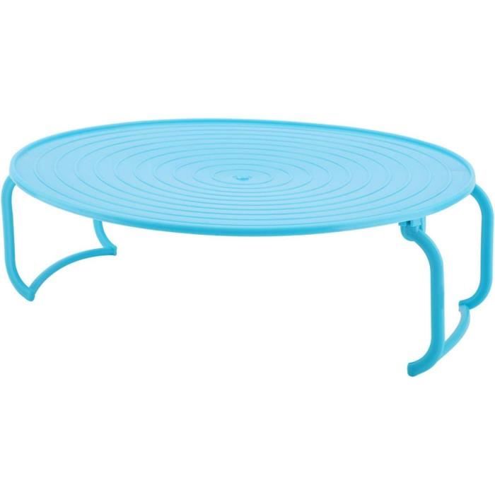 Support de plateau à micro-ondes - Plastique multifonctionnel - Bleu ...