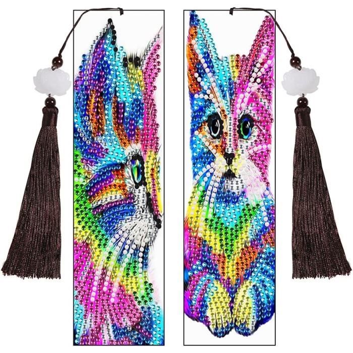 Domybest 2 Pièces Marque-page de Peinture au Diamant Bricolage Diamant Painting Marque Pages en ...