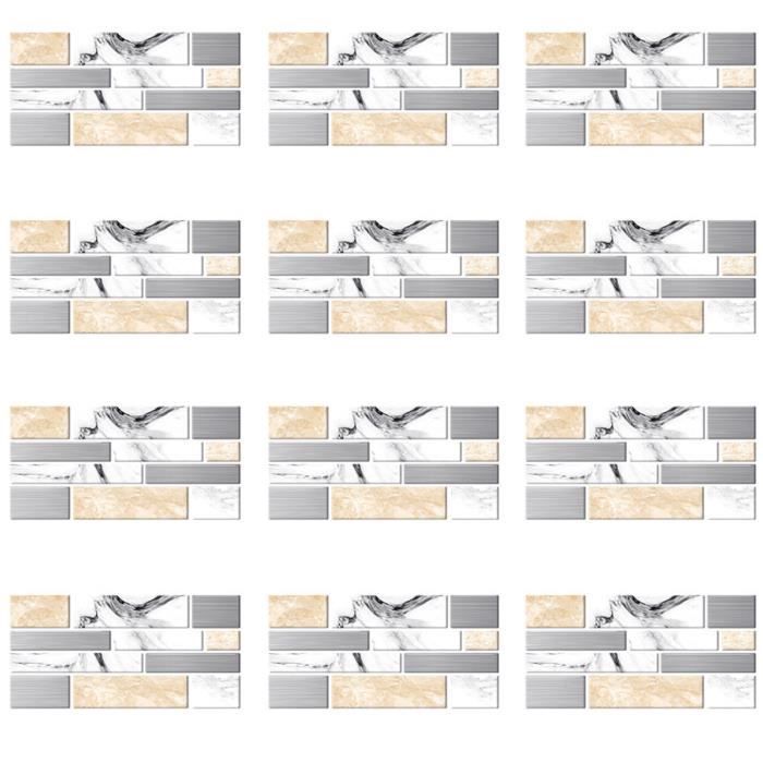 Décoration murale Pâte de céramique Brique Grain Cristal Film Carreaux ...