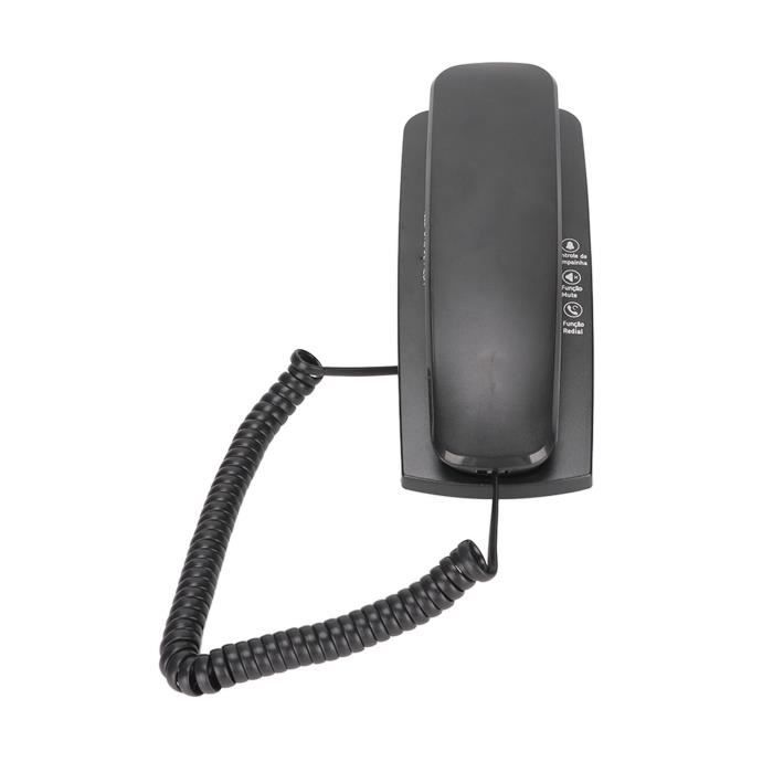 GOTOTOP Téléphone mural KX‑T1042 Téléphone fixe filaire mural avec interface de distribution de ...