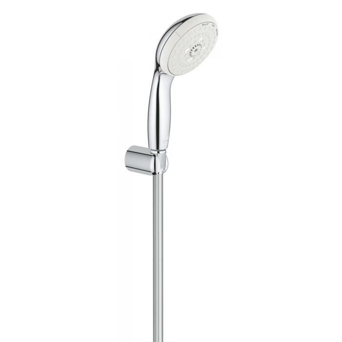 Set de douche - GROHE - Tempesta - Jet uniforme - Chromé - Flexible 1 ...