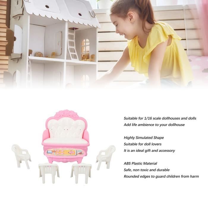 CEN Meubles de salon de maison de poupée Meubles De Maison De Poupée Ensemble De Meubles De ...