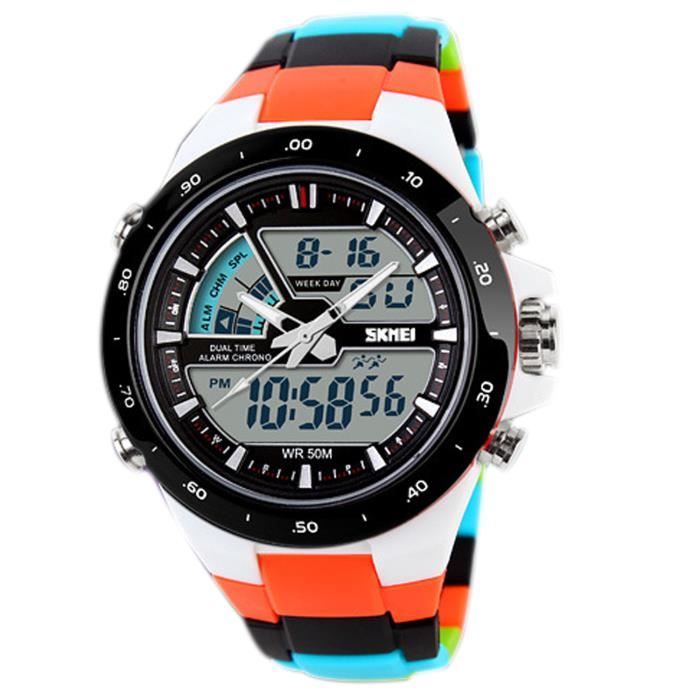 Sopear® Montre Sport pour Homme Étanche Multifonctions LED Montre ... Sopear® Montre Sport pour Homme Étanche Multifonctions LED Montre ...