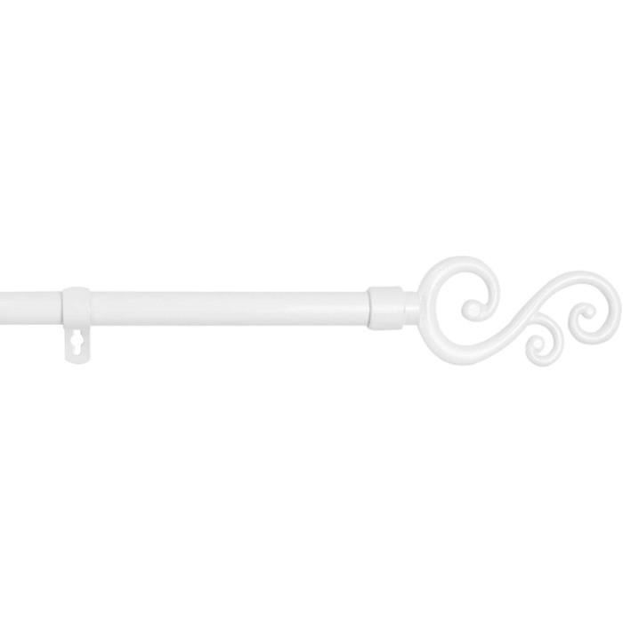 Barre simple en fer forgé universelle extensible, barre de rideaux ...