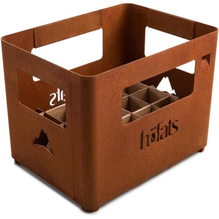 Höfats - Beer Box Brasero – Boîte à boissons, panier à feu, barbecue ...