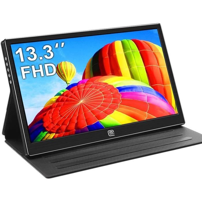 13.3'' Ecran Portable Usb C Moniteur Portable 1080P, Mobile Screen Avec ...