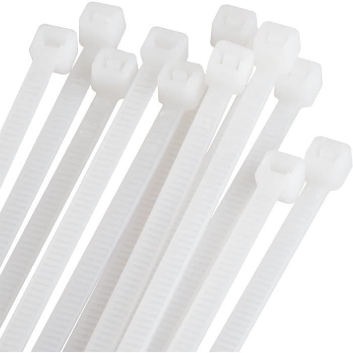 Collier De Serrage Plastique,Serre Cable Plastique,3,6 Mm X 200 Mm ...