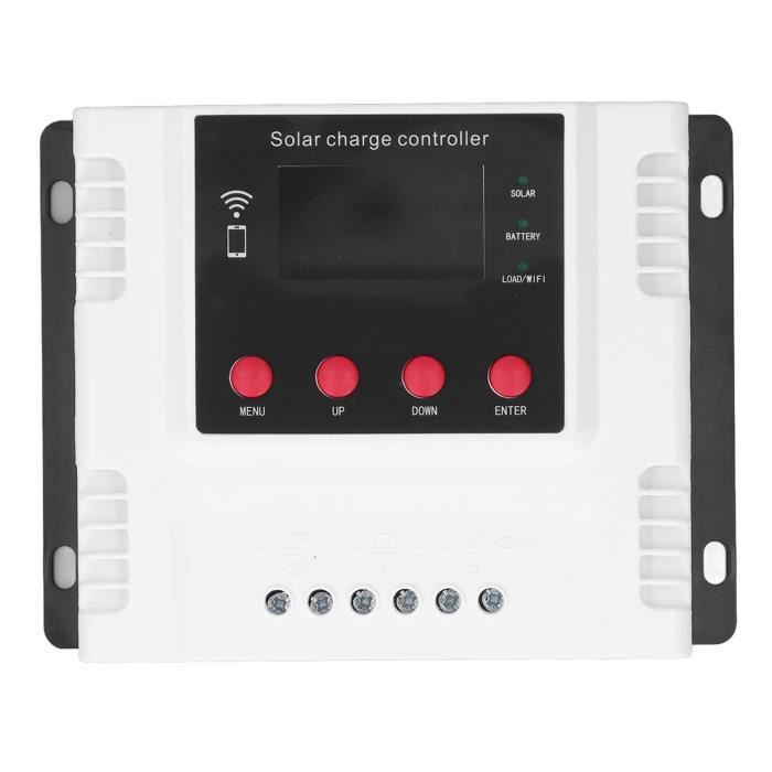 YOSOO contrôleur solaire 30A Contrôleur de Charge solaire 30A Fonction APP 12V 24V 48V ...