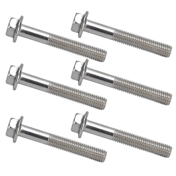 Zerone boulons à tête hexagonale à bride 20 pièces boulons à vis M10x1 ...