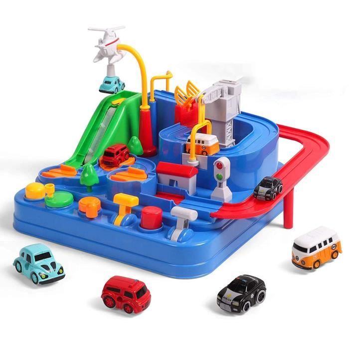 Umitive Circuit Voiture Enfant,Piste Aventure de Voiture Jouet,Jouets d ...