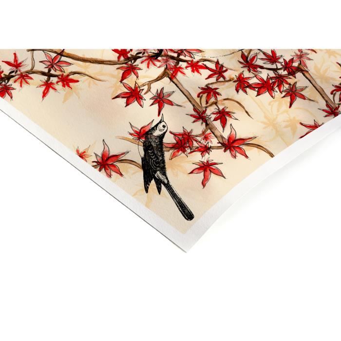 JAPAN - Signature Poster - Maple - 21x30 cm - Cdiscount Maison