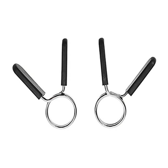 SALALIS 4PCS Barbell Spring Clip 3.2mm - Clips D'Haltères en Acier pour ...