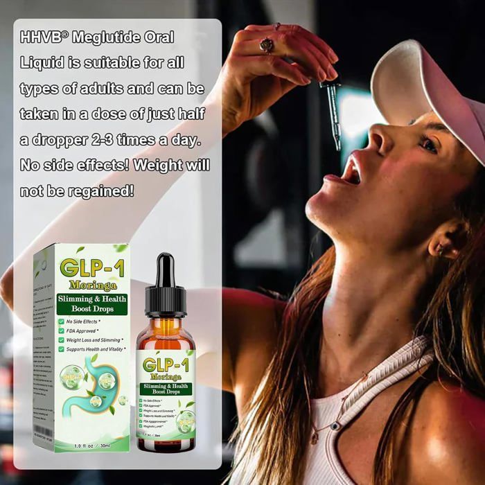 Glp-1 Supplement Drops, Hhvb Glp-1 Moringa & Health Boost Drops, Organic Moringa GLP-1, SOIN ...