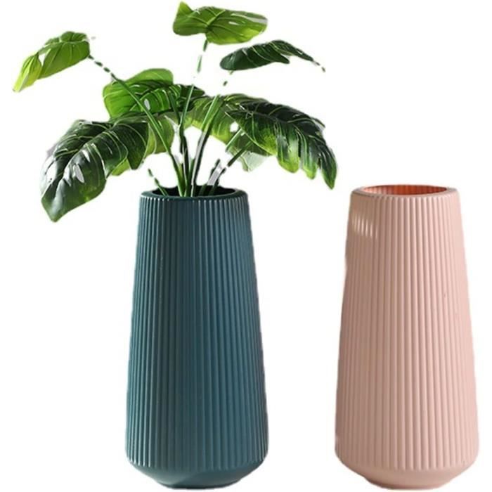 Yemirth Vase En Plastique, Vase Minimaliste Pour Décor, Vase Mat En ...