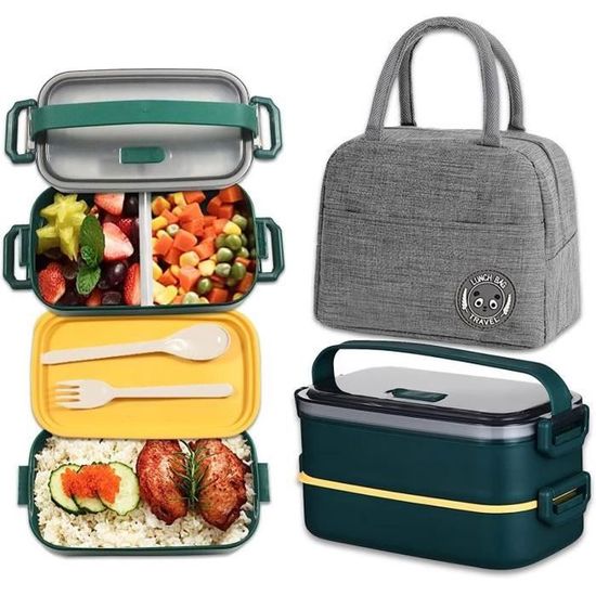 LUNCH BOX - BOITE A REPAS Bento Lunch Box Double Couche Boite Repas ...
