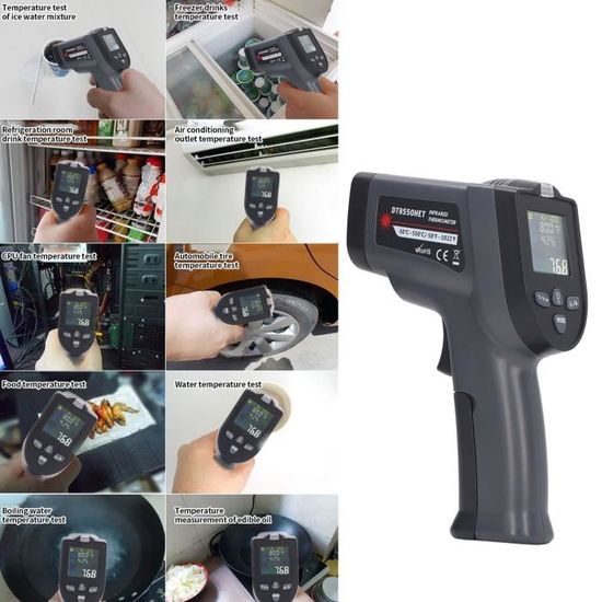 ROM Thermomètre Lcd Thermomètre Numérique Affichage Lcd Rétro-Éclairé ...