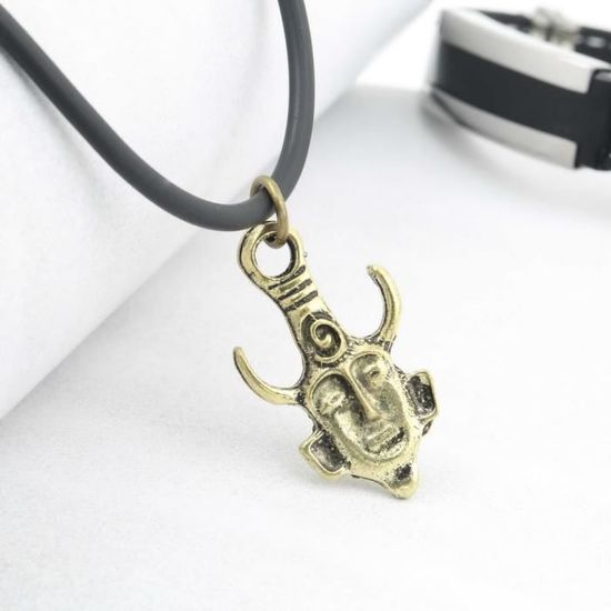 Mcover Collier Amulette pendentif inspiré mousqueton fermoir - Achat ...